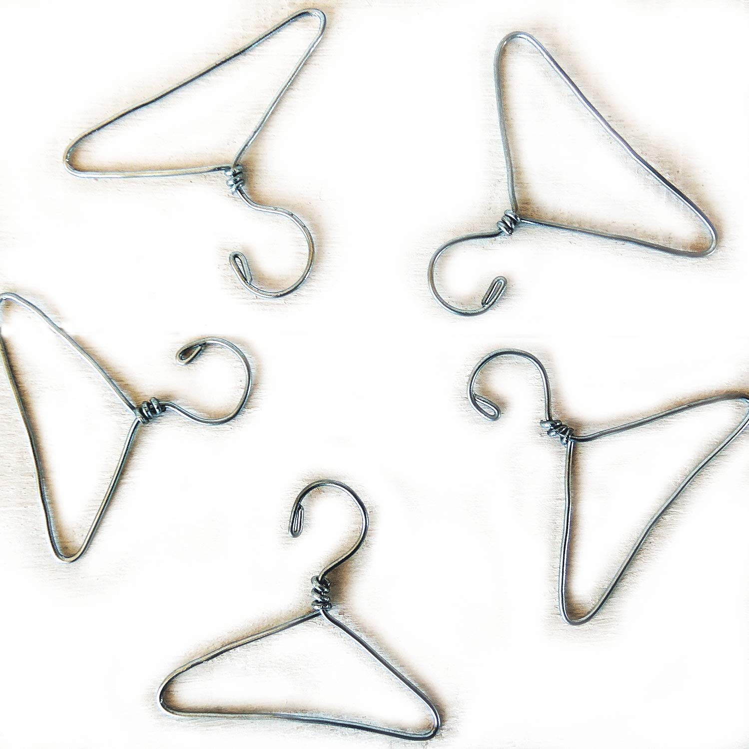Amazon.com: Miniature Clothes Hangers set of 5, Handmade Dollhouse ...