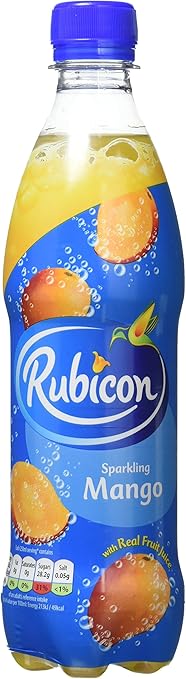 Rubicon Sparkling Mango Fizzy Drink Bottles, 500 ml, (Pack of 12): Amazon.co.uk: Grocery