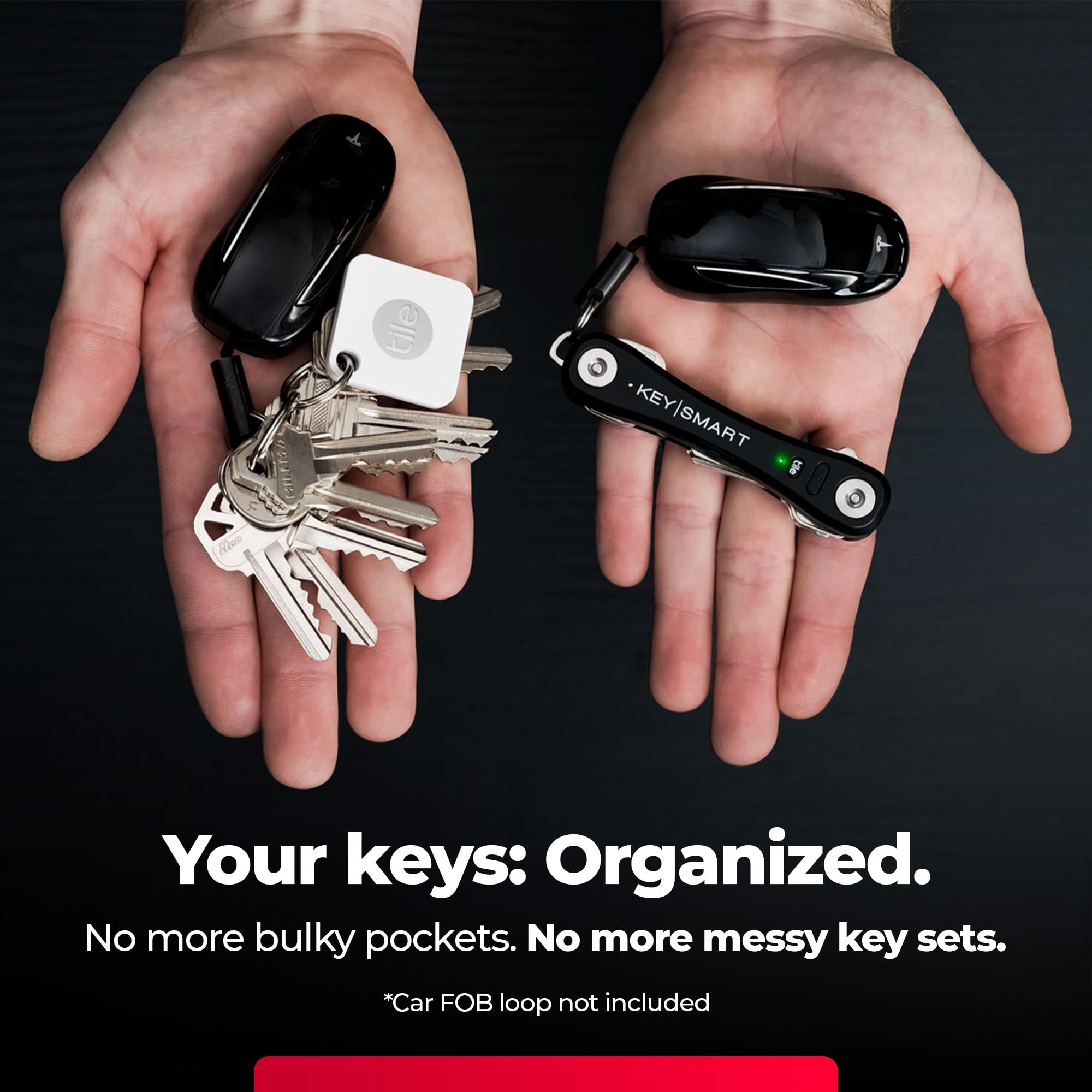 Mua KeySmart Pro Key Finder Locator with Sound Tile Tracker Keychain ...