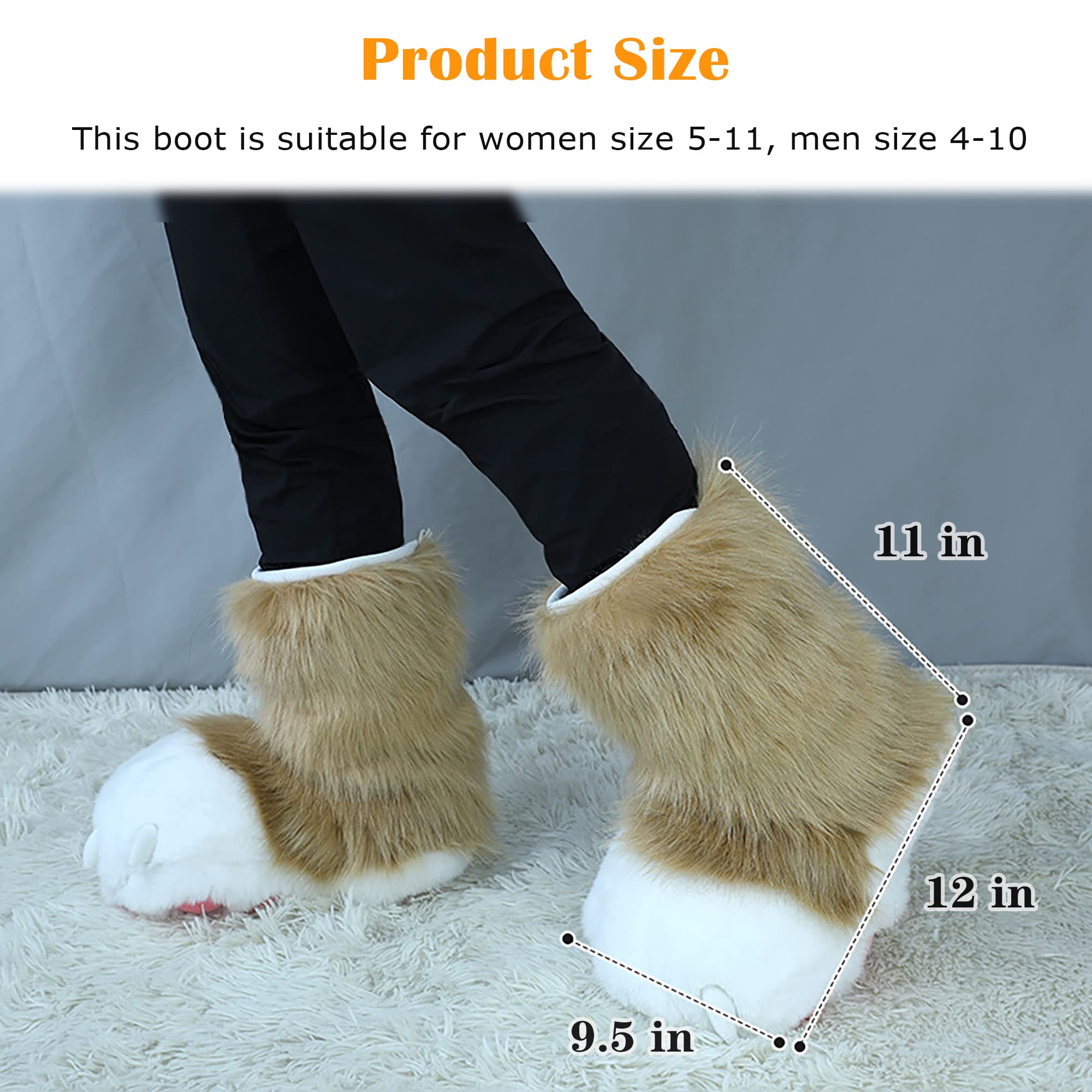Mua Cosplay Animal Cat Wolf Dog Fox Fursuit Feet Paw Claw Shoes Furry ...