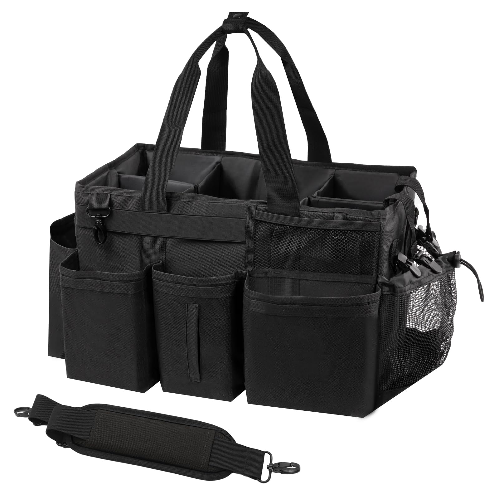 SCAVATA Wearable Cleaning Caddy Organizer with Handle & Shoulder Straps ...