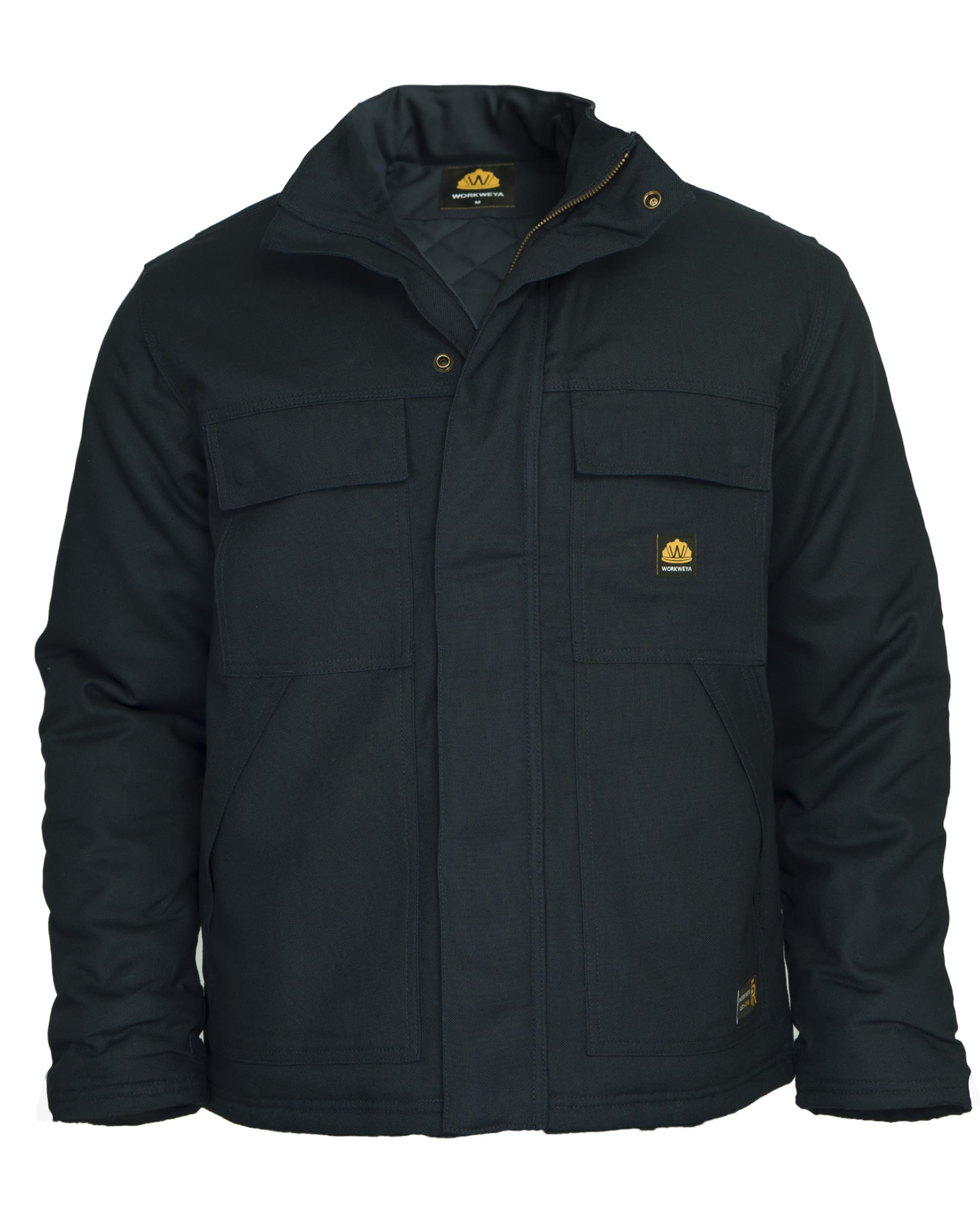 WORKWEYA Flame Resistant Coat FR Insulated Duck Jacket for Men CAT3 ...