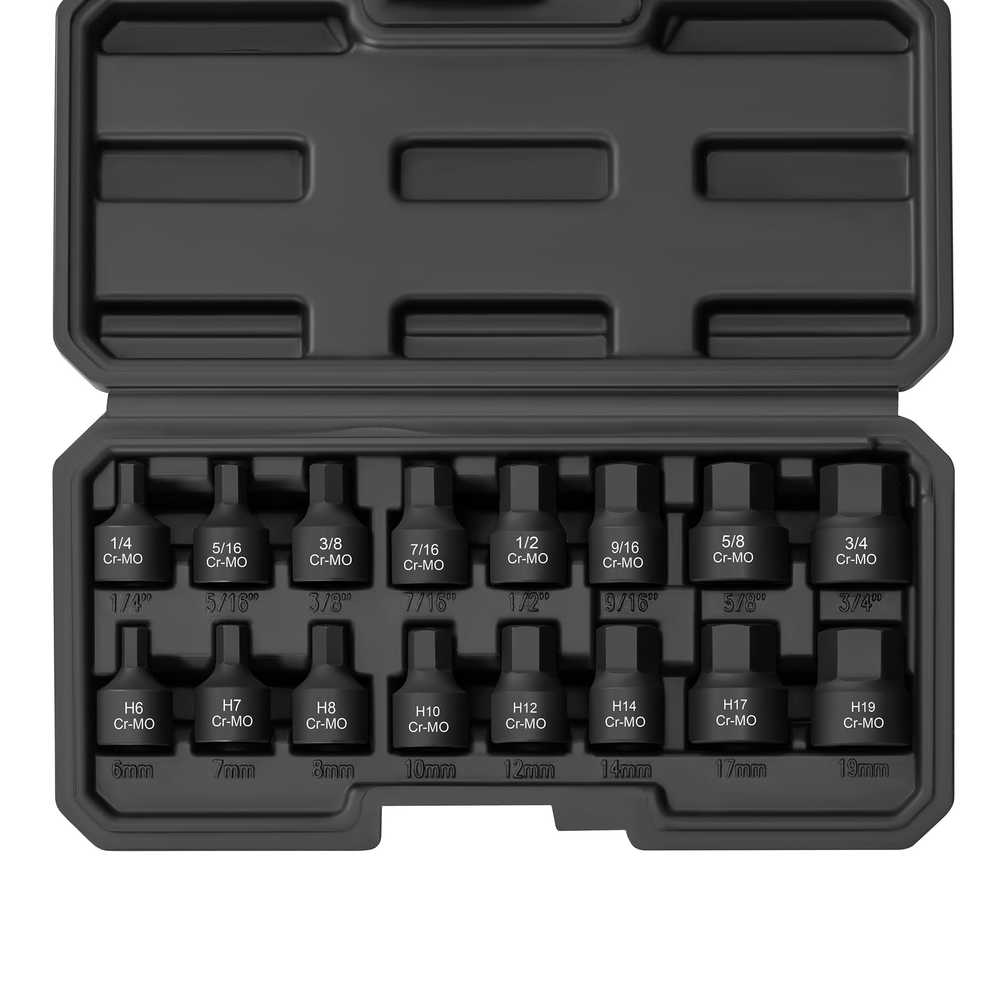 Mua 16-Piece 3/8" Drive Low Profile Hex Socket Set, Cr-Mo Steel, SAE ...