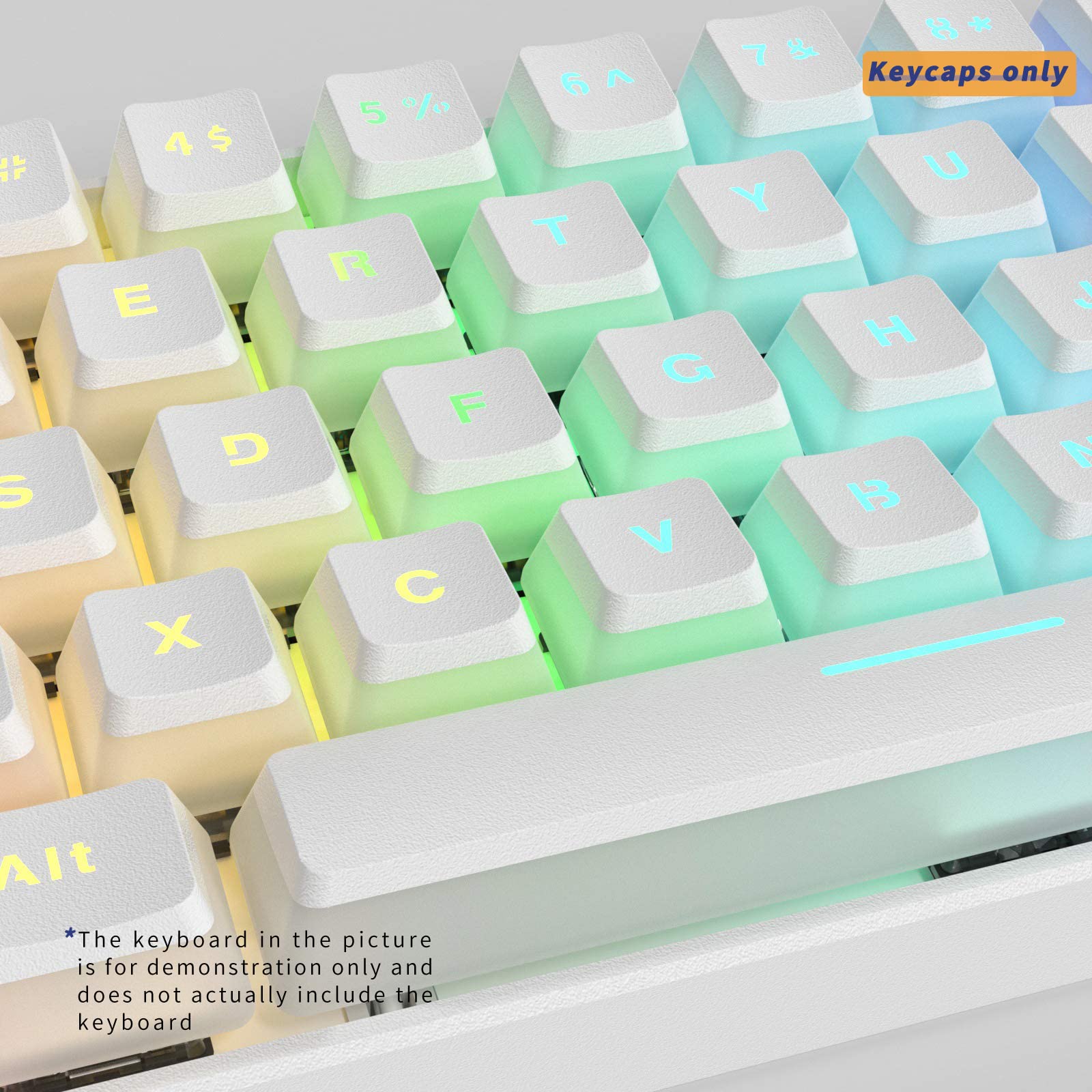 Mua Black PBT Double Shot Pudding Keycaps, 108 Keys Mechanical Keycaps ...