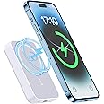 Amazon.com: NOHON Wireless Charger Portable Mag-Safe-Battery Pack: 10000mAh Power Bank PD 20W ...