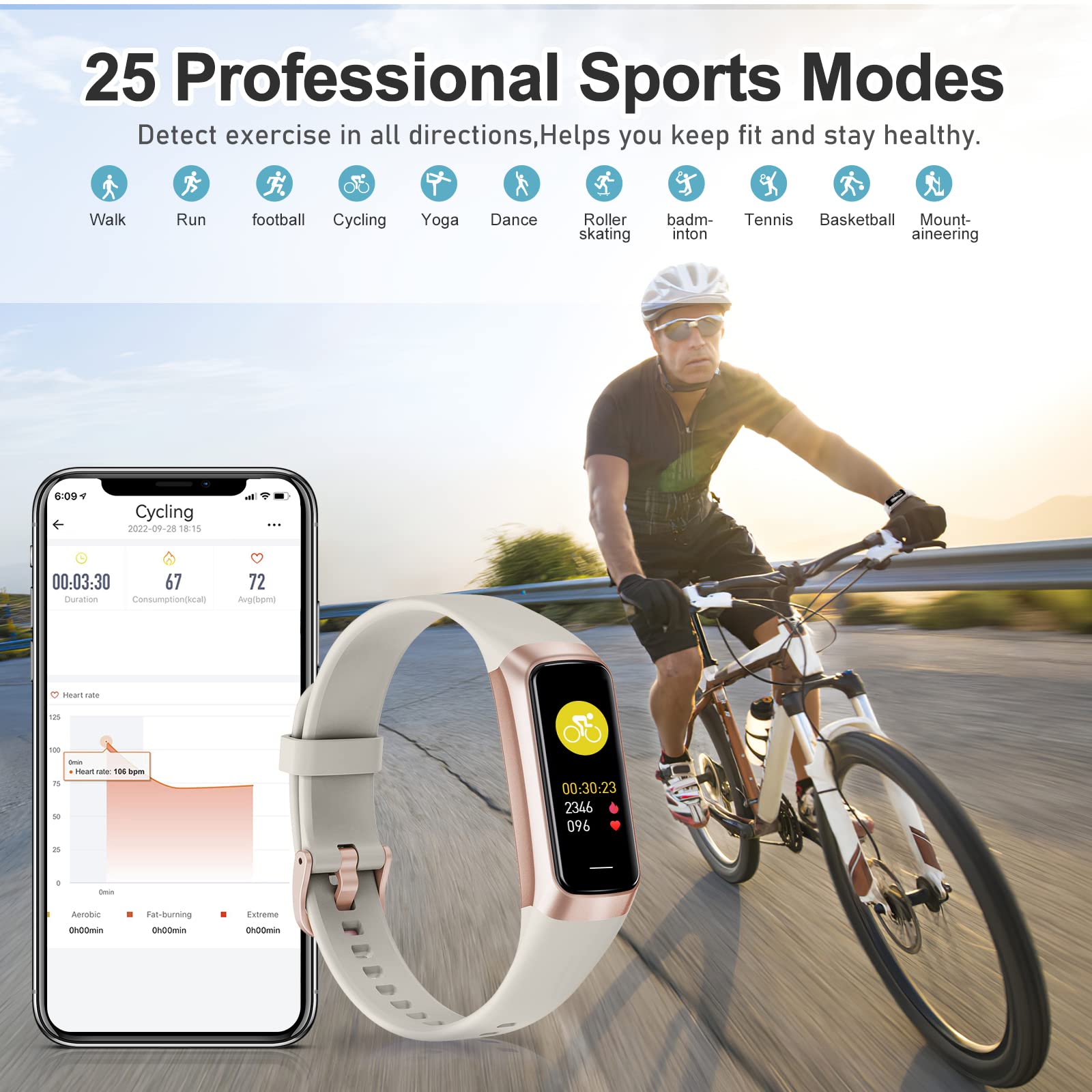 Mua Zeacool Fitness Tracker,Activity Tracker,Heart Rate Monitor with 1. ...