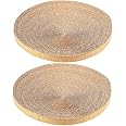 Amazon.com : POPETPOP Playset Accessories 2pcs Cat Scratch Pads Round ...