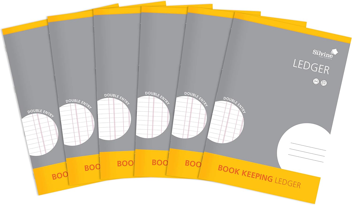 Silvine A4 Book Keeping Ledger, 32 Pages Printed 'Double Entry' - Ref ...
