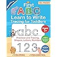 Tracing For Toddlers: First Learn to Write workbook. Practice line ...