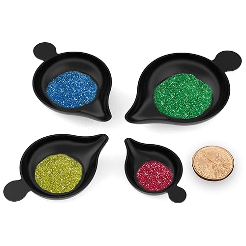 4 Pack Weigh Boats Medium, Weighing Pan for Gram Scale, Measuring ...