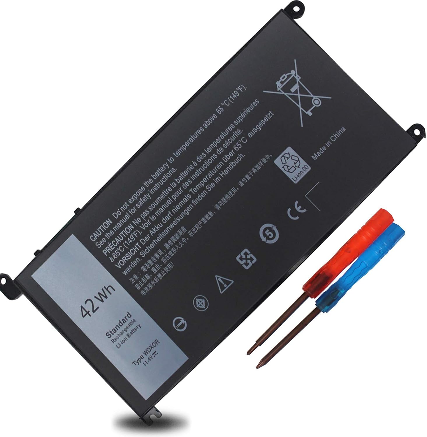 Amazon.com: LXHY WDX0R 11.4V 42Wh Laptop Battery Compatible with Dell ...