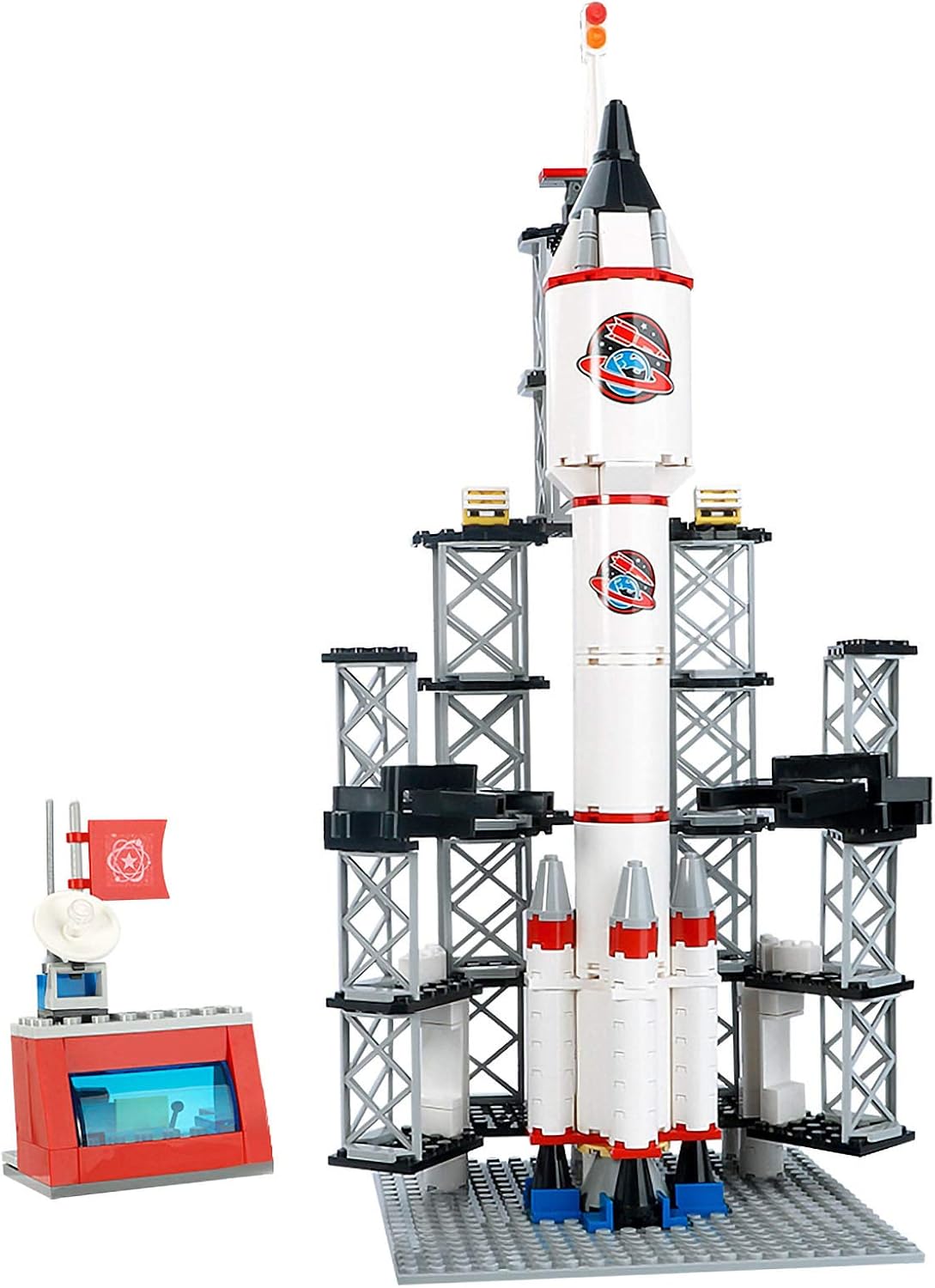 Spaceship Building Set City Space Rocket Ship Toys with Launch Control ...