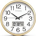 Amazon.com: TIMESS Wall Clock, 13 Inch Non-Ticking Silent Battery ...