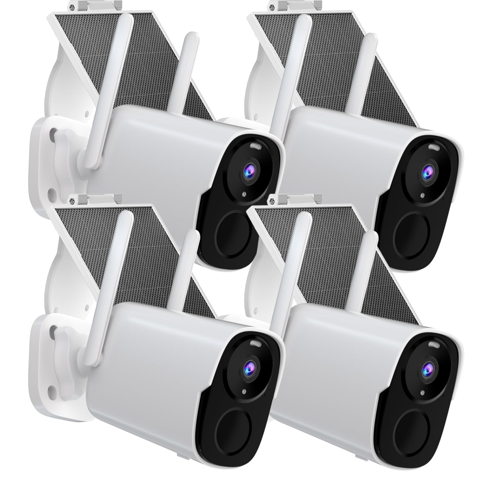 Rraycom Solar Camera Security Outdoor, Solar Powered WiFi System ...