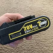 Amazon.com: TECCPO 20V MAX 2.0 Ah Lithium Ion Battery-Pack ...