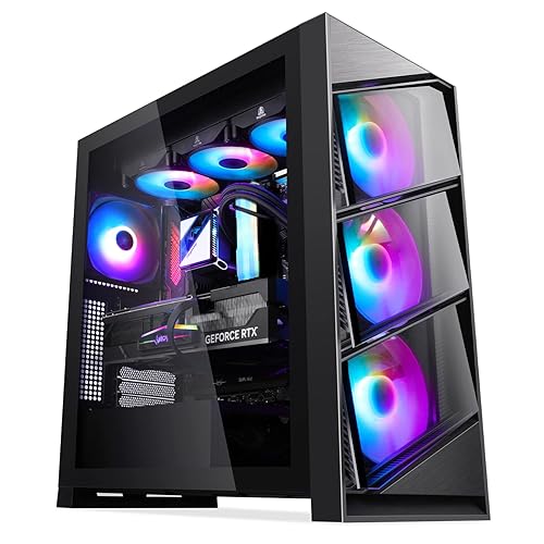 Segotep T3 Black Mid-Tower ATX Gaming PC Case, Support Top & Side 360mm ...