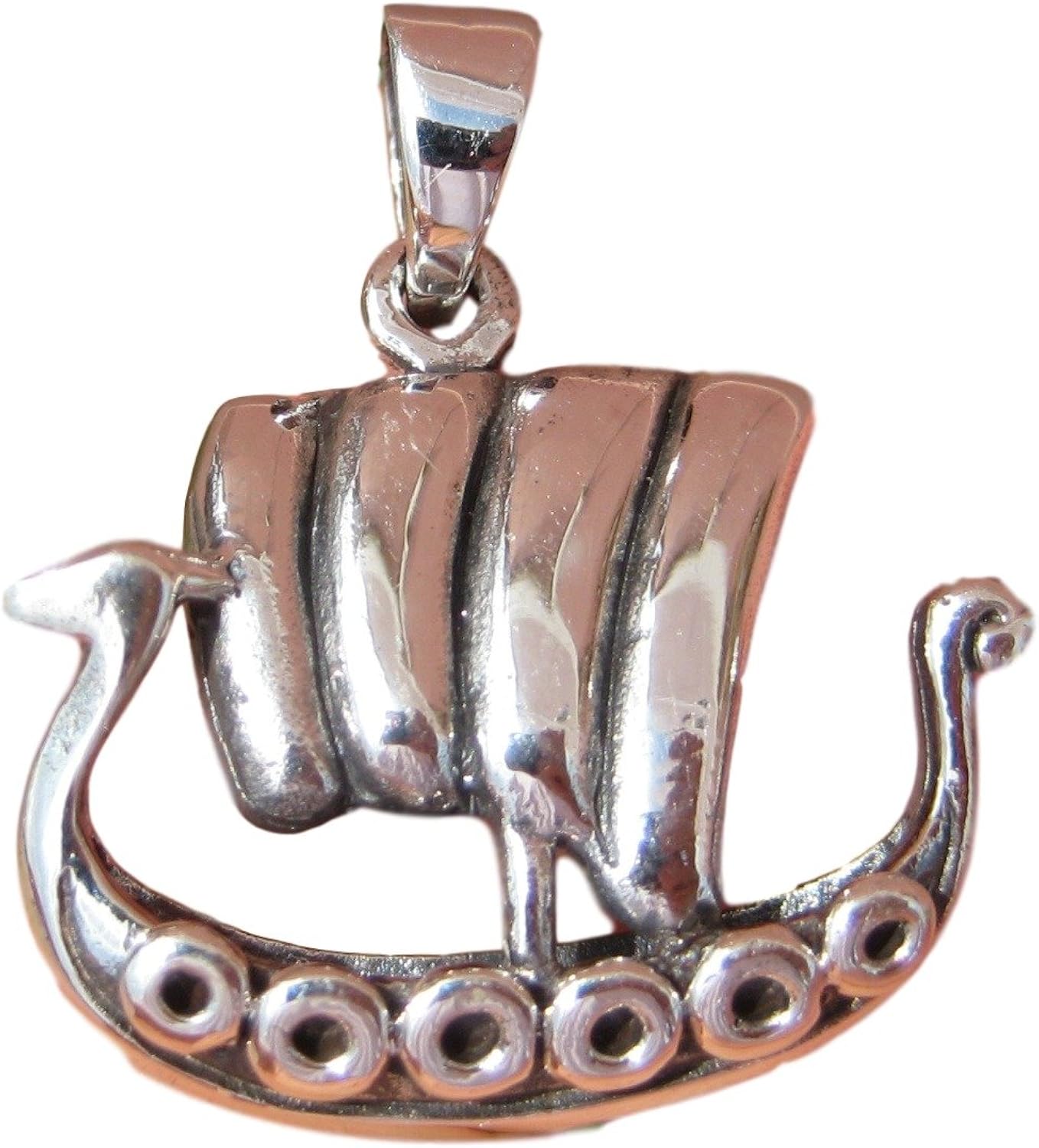Amazon.com: Himalayan Treasures 925 Silver Viking Boat Ship Pendant ...