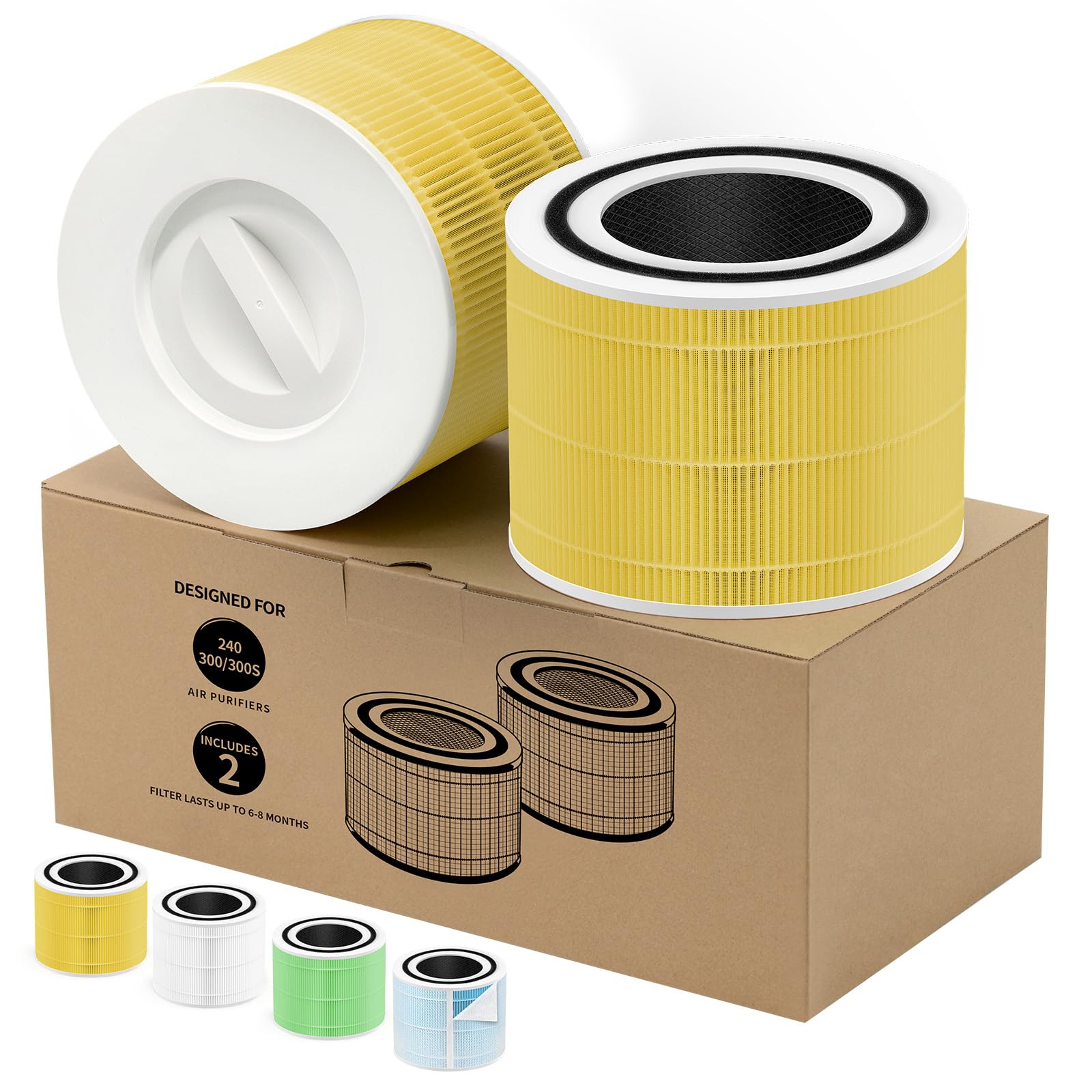 HSIAMEN Pet Care Filter Compatible with Levoit Core 300 & PuroAir 240 ...