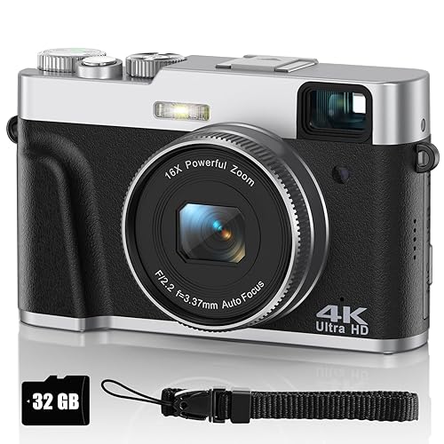 VAHOIALD 4K Digital Camera for Photography, Autofocus with Viewfinder ...