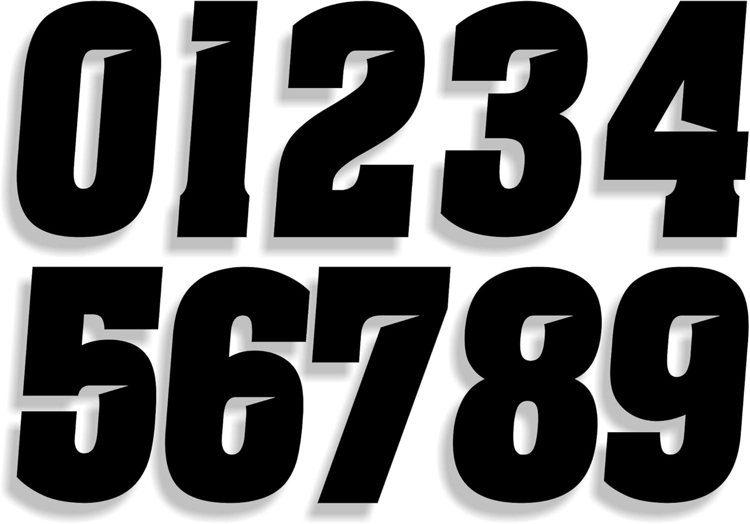 Vintage Race Car Number Fonts Can Am Scca Black Caar 1 32nd Scale 