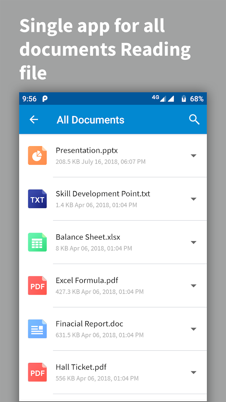 Document Reader - Word, Excel, PPT & PDF Viewer:Amazon.it:Appstore for ...