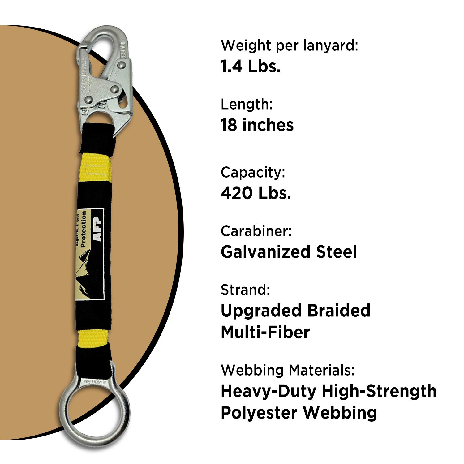 Mua Heavy-Duty 18 inch D-Ring Extender Fall Protection with Snap Hook ...