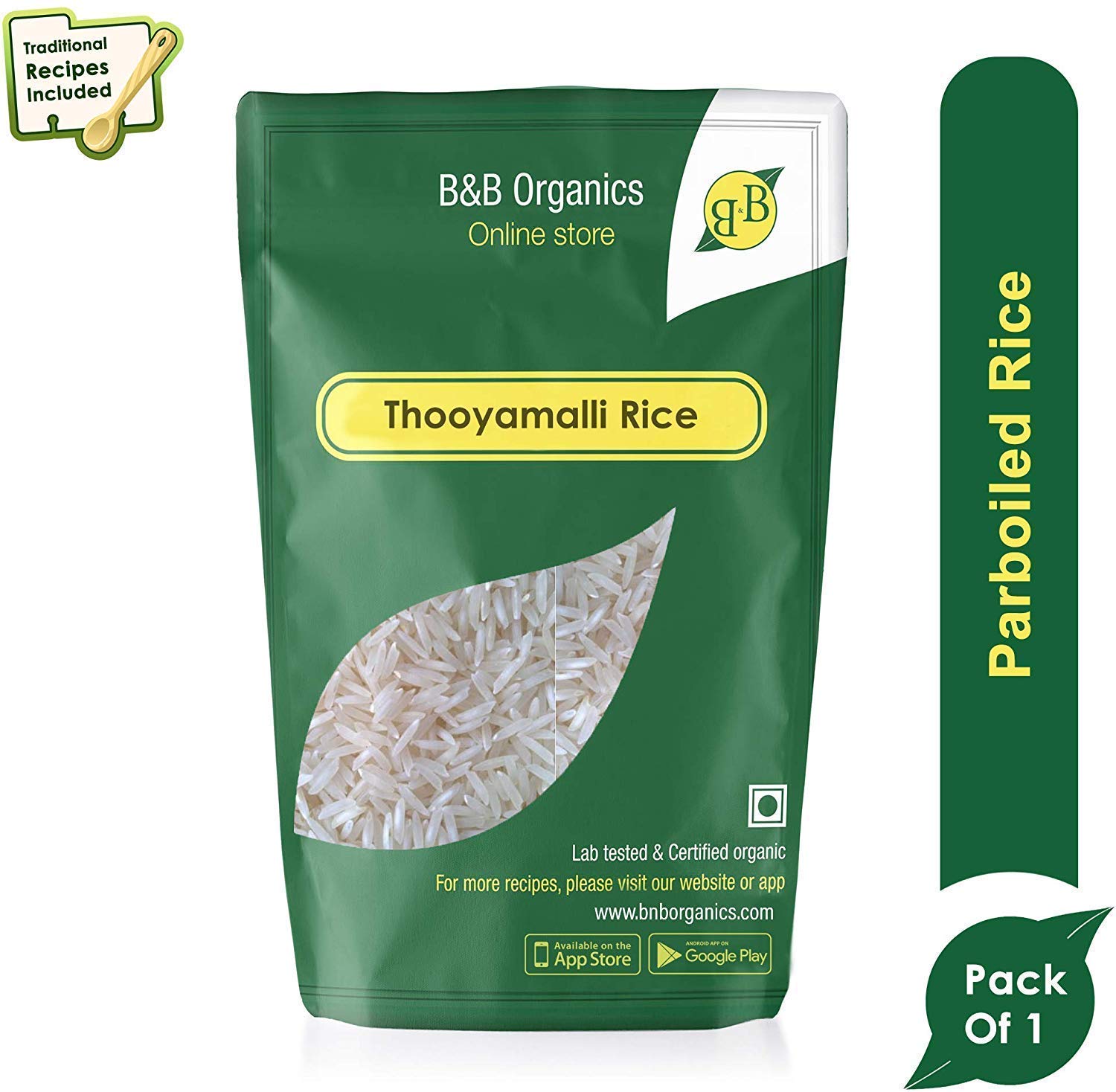B&B Organics Thooyamalli Rice, 5 kg: Amazon.in: Grocery & Gourmet Foods