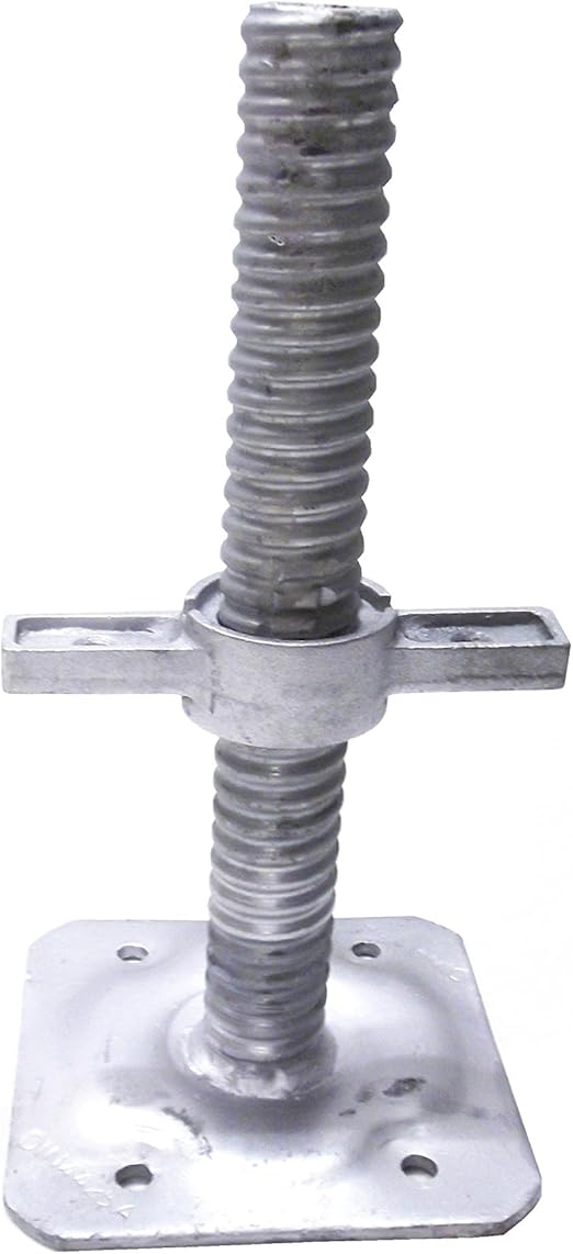 1 x Gerüstspindel 38 mm x 0,30 m Gewindefussplatte Spindel Gerüstfuß ...