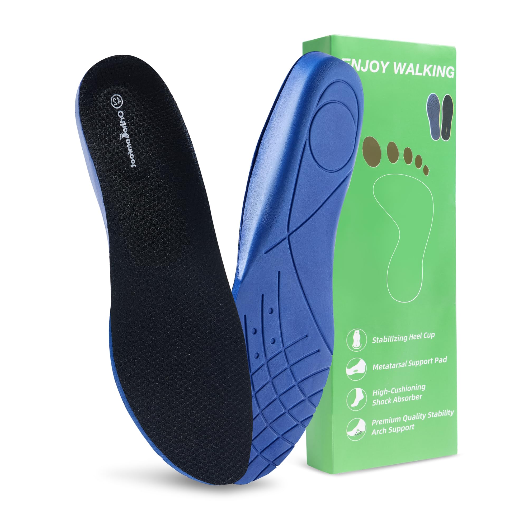 OrthoComfoot Plantar Fasciitis Relief Arch Support Insoles: Comfort ...