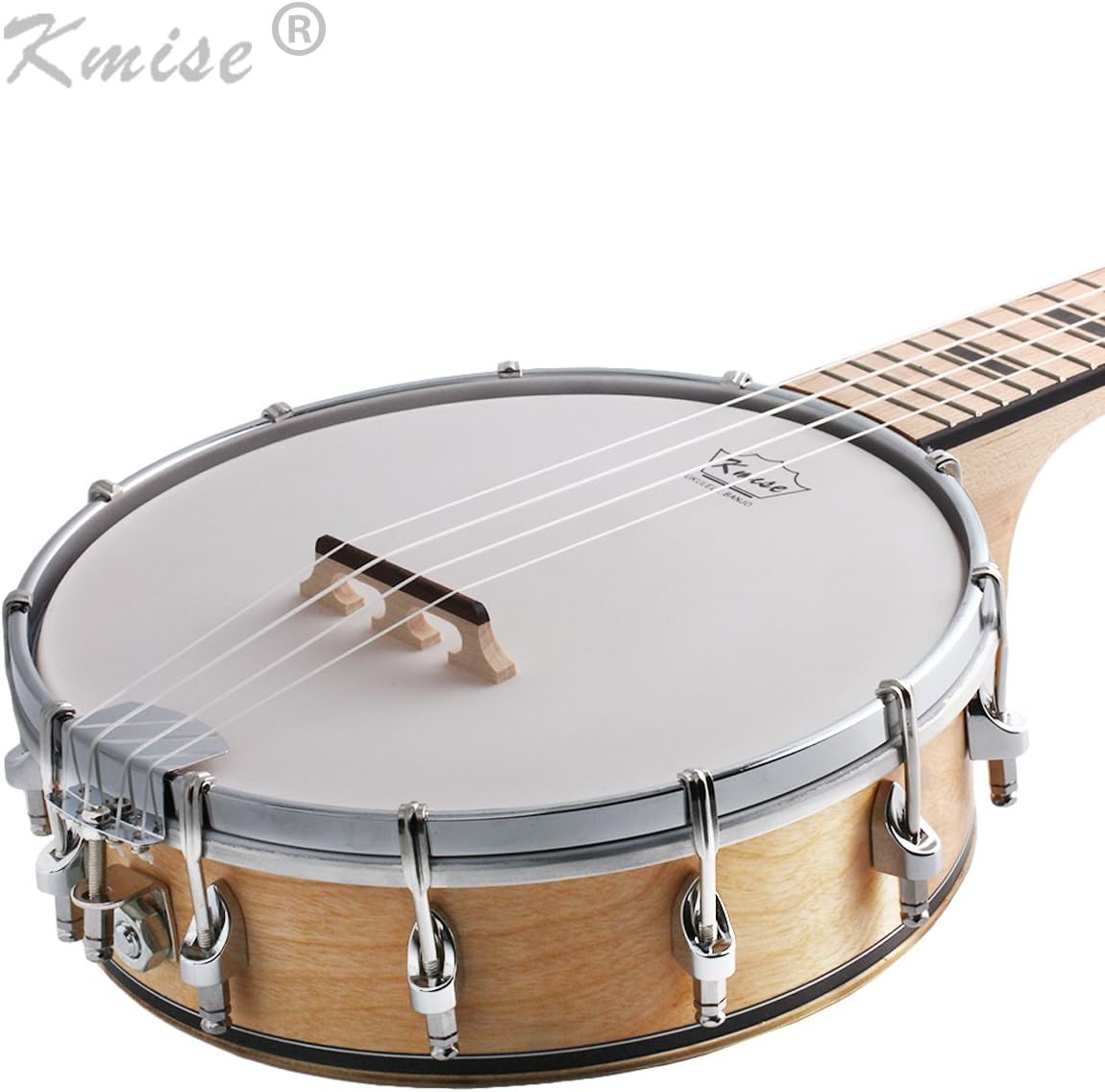Kmise Banjo Ukulele 4 String Concert Banjos Maple Body Aquila String ...