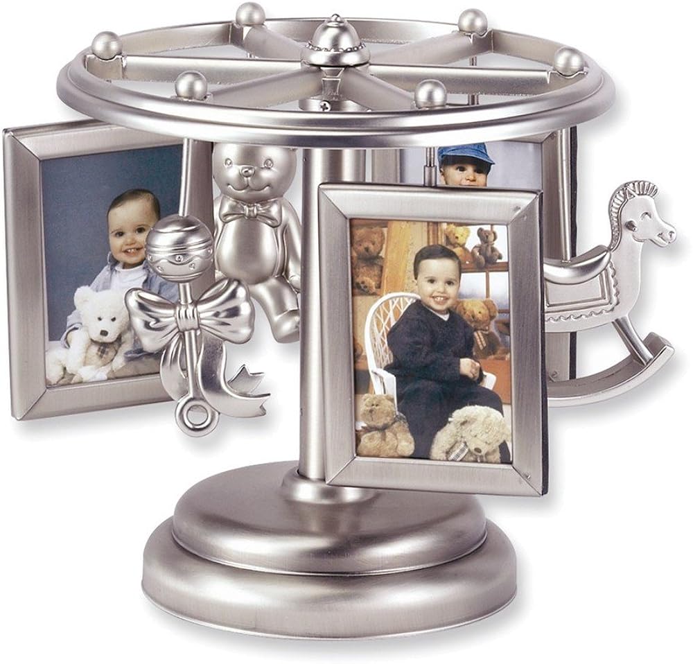 Amazon.com: Carousel Musical 2x3 Baby Rotating Photo Frame: Jewelry