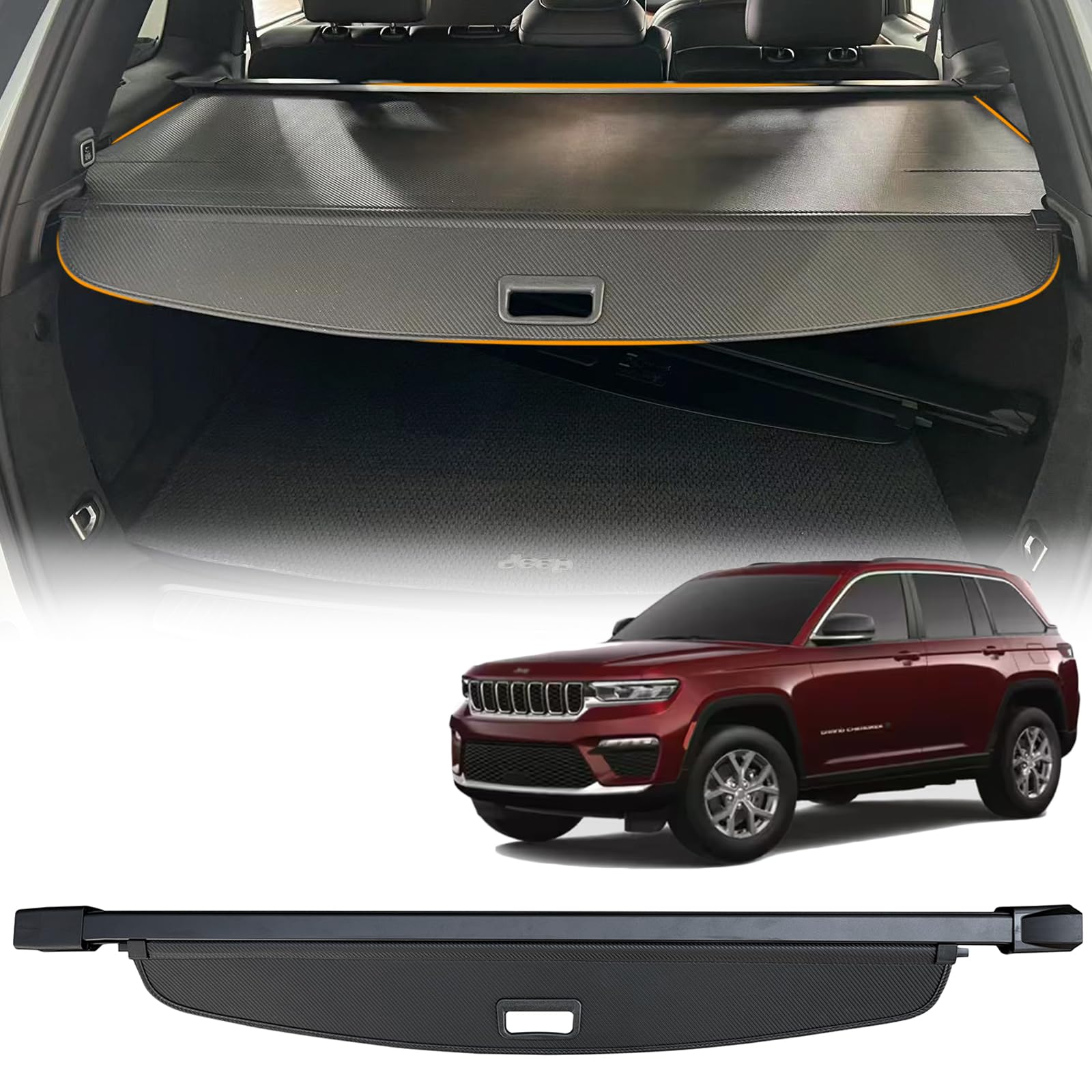 NIKALAIKA Cargo Cover for 2025 2024 2023 2022 Jeep Grand Cherokee (2 ...