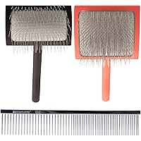 Amazon.com : Chris Christensen Brush & Comb Bundle - Big K Slicker ...