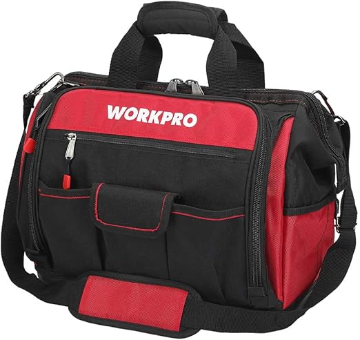WORKPRO 16-Inch Tool Bag, Heavy Duty Tool Storage Organizer with ...