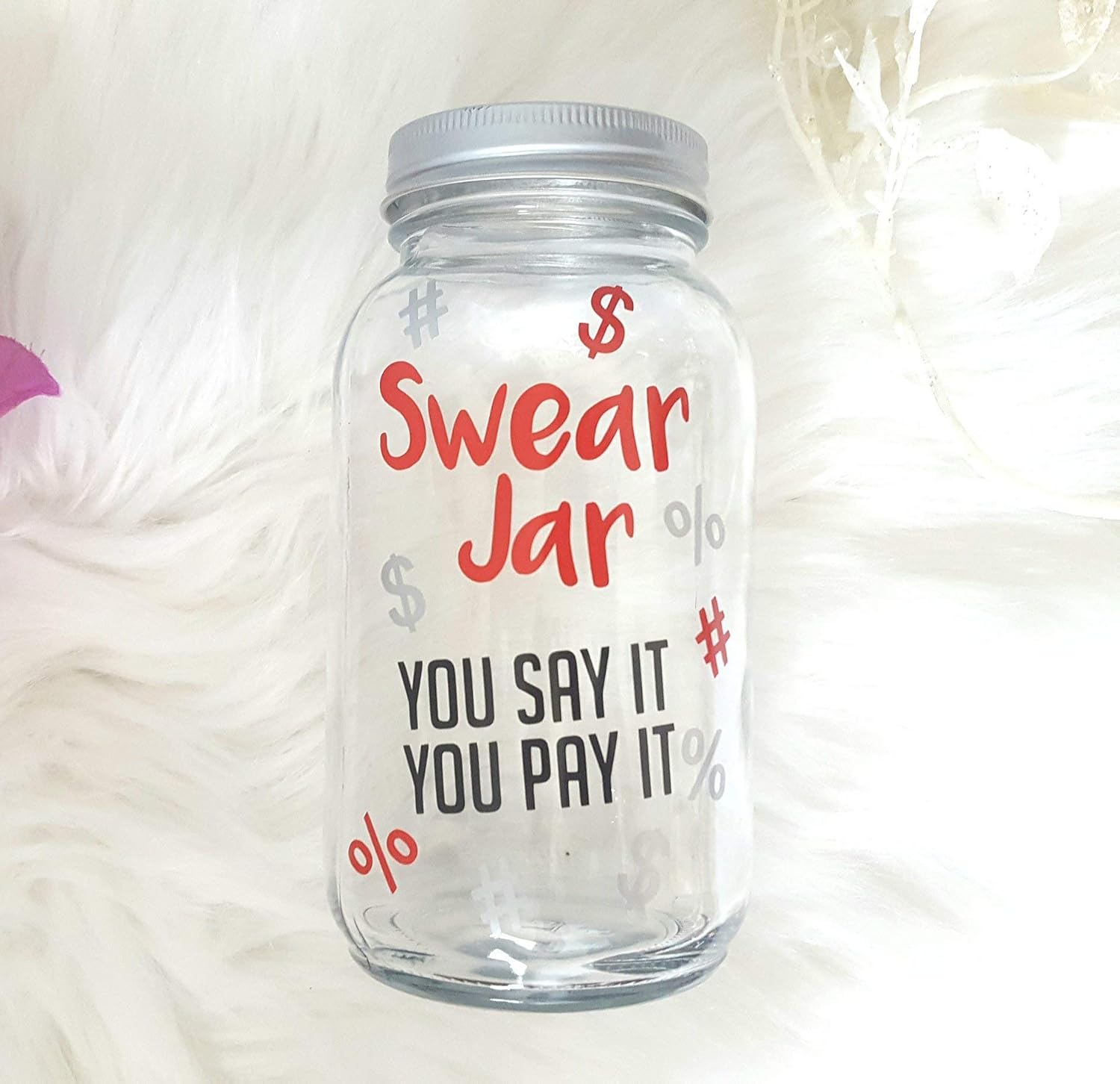 Amazon.com: Swear Jar, a fun Swear Bank for Profanity. A fully custom ...