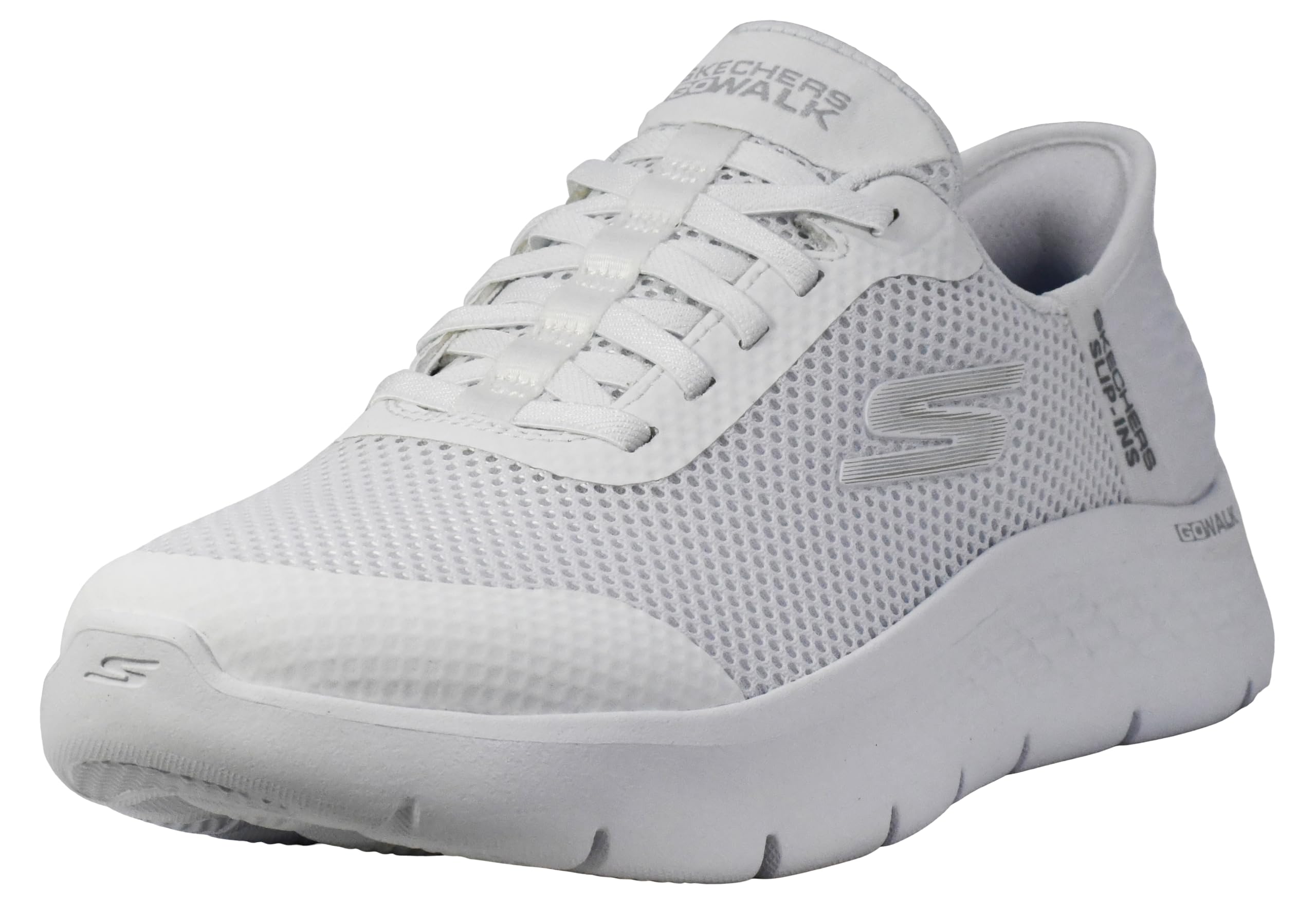 Skechers Women's Go Walk Flex Hands Free Slip-Ins-Grand Entry Sneaker, White, 9 for sale | North ...