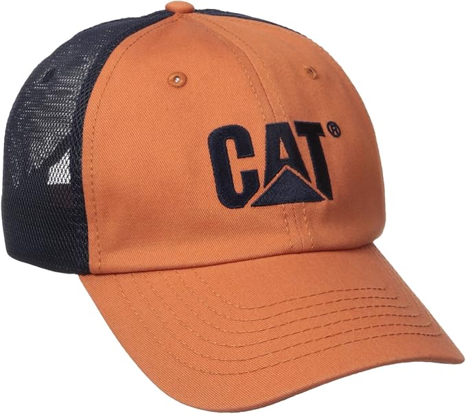 Caterpillar Men's Trademark Mesh Cap, Adobe Orange, One Size at Amazon ...