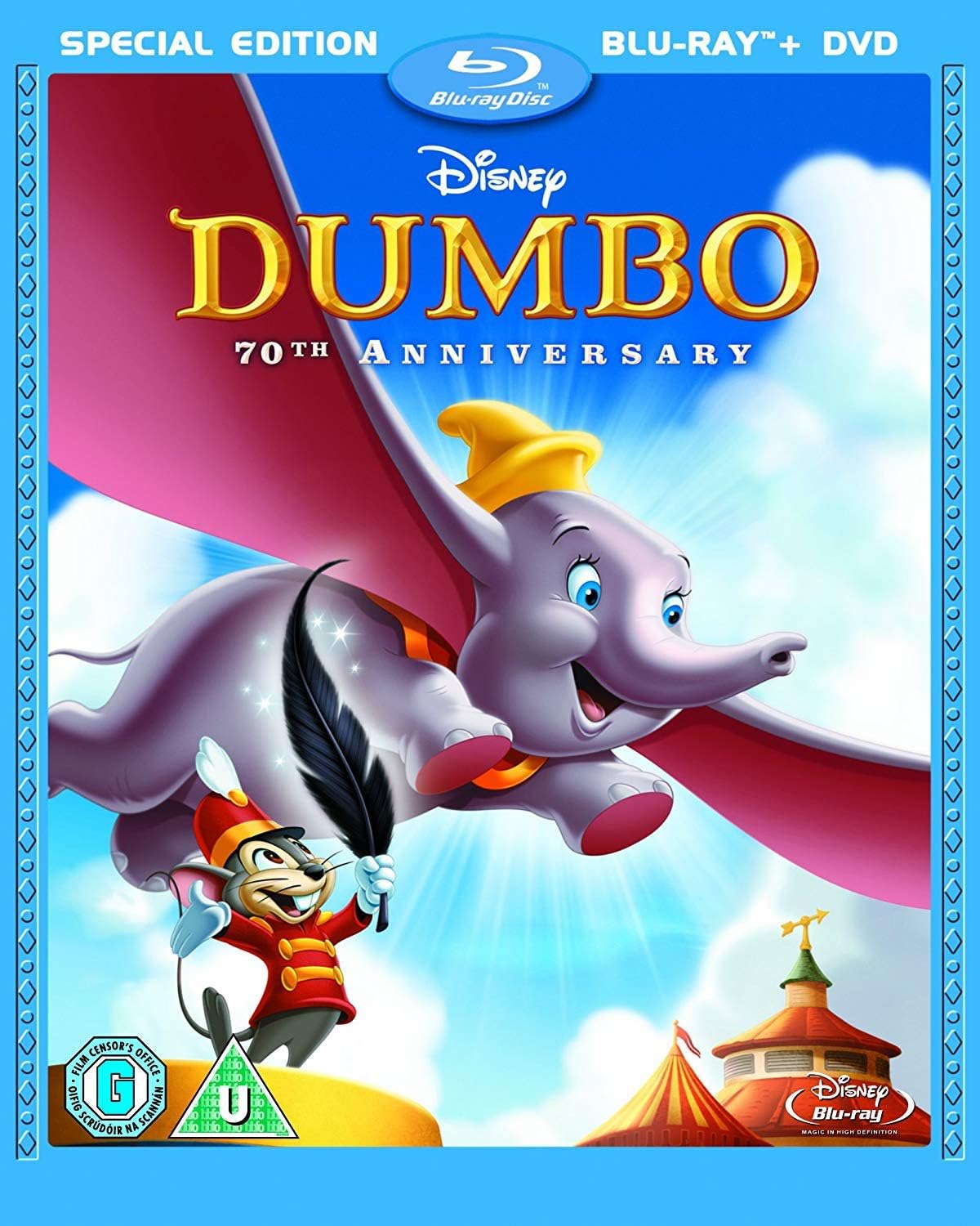 Dumbo Special Edition Combi Pack (Blu-ray + DVD): Amazon.co.uk: James ...