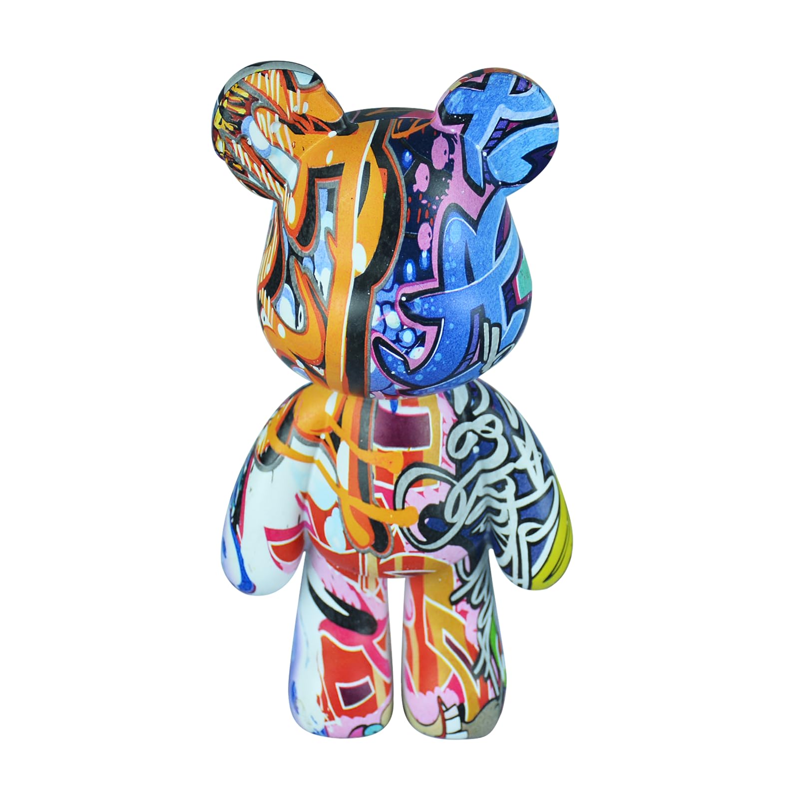 Coniuty Graffiti Bear Decorative Animal Resin Sculpture Home Decor ...