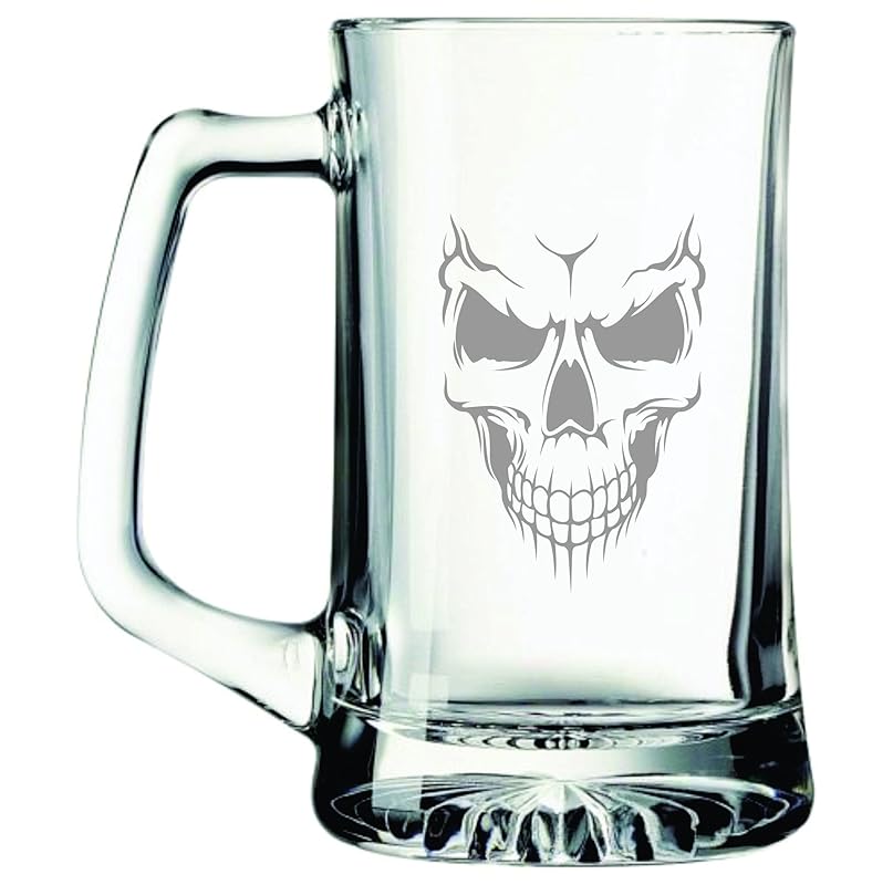 Amazon.com: Spooky Skeleton Beer Mug, 25 oz.: Handmade