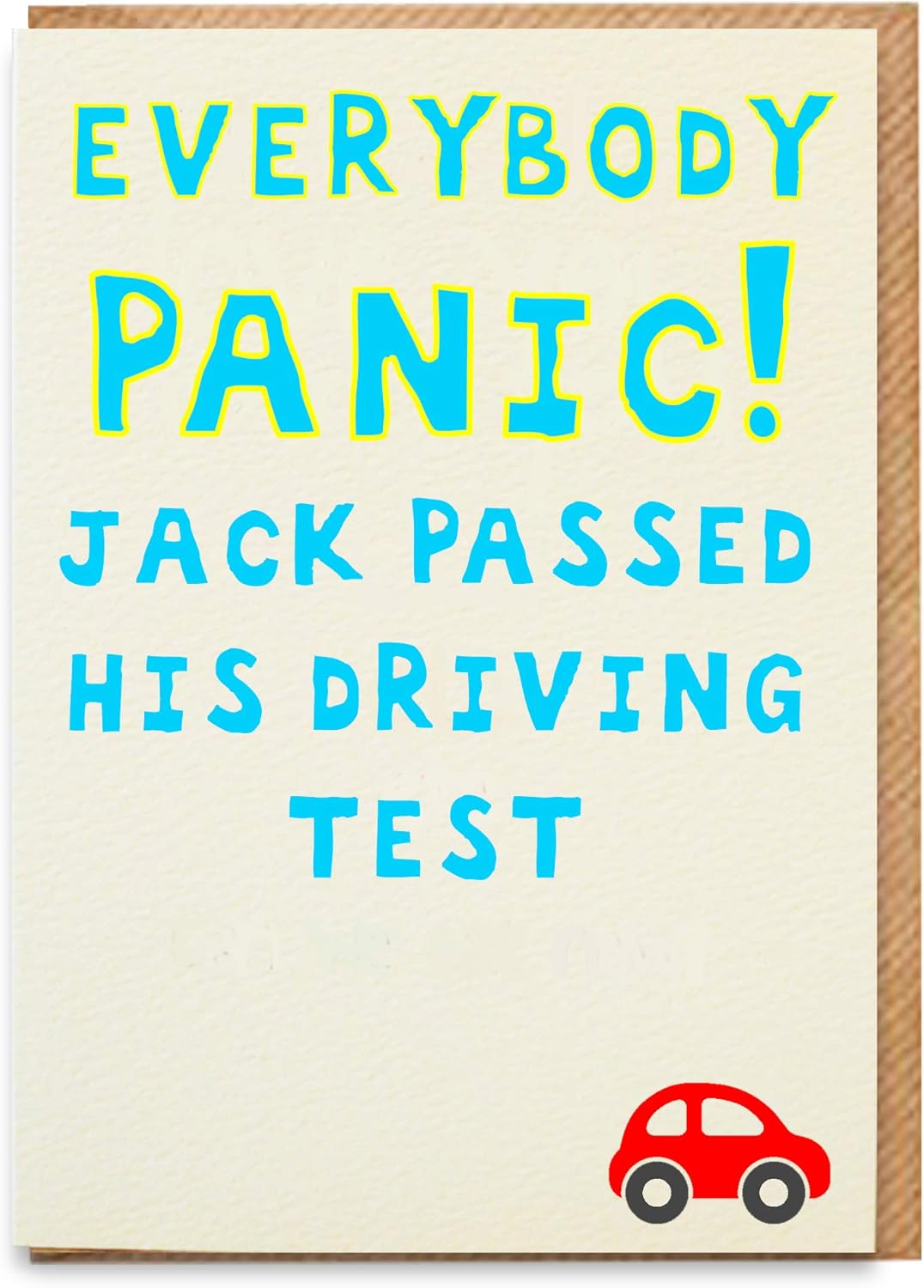 Funny Passed Driving Test Card (Personalised): Amazon.co.uk: Office ...