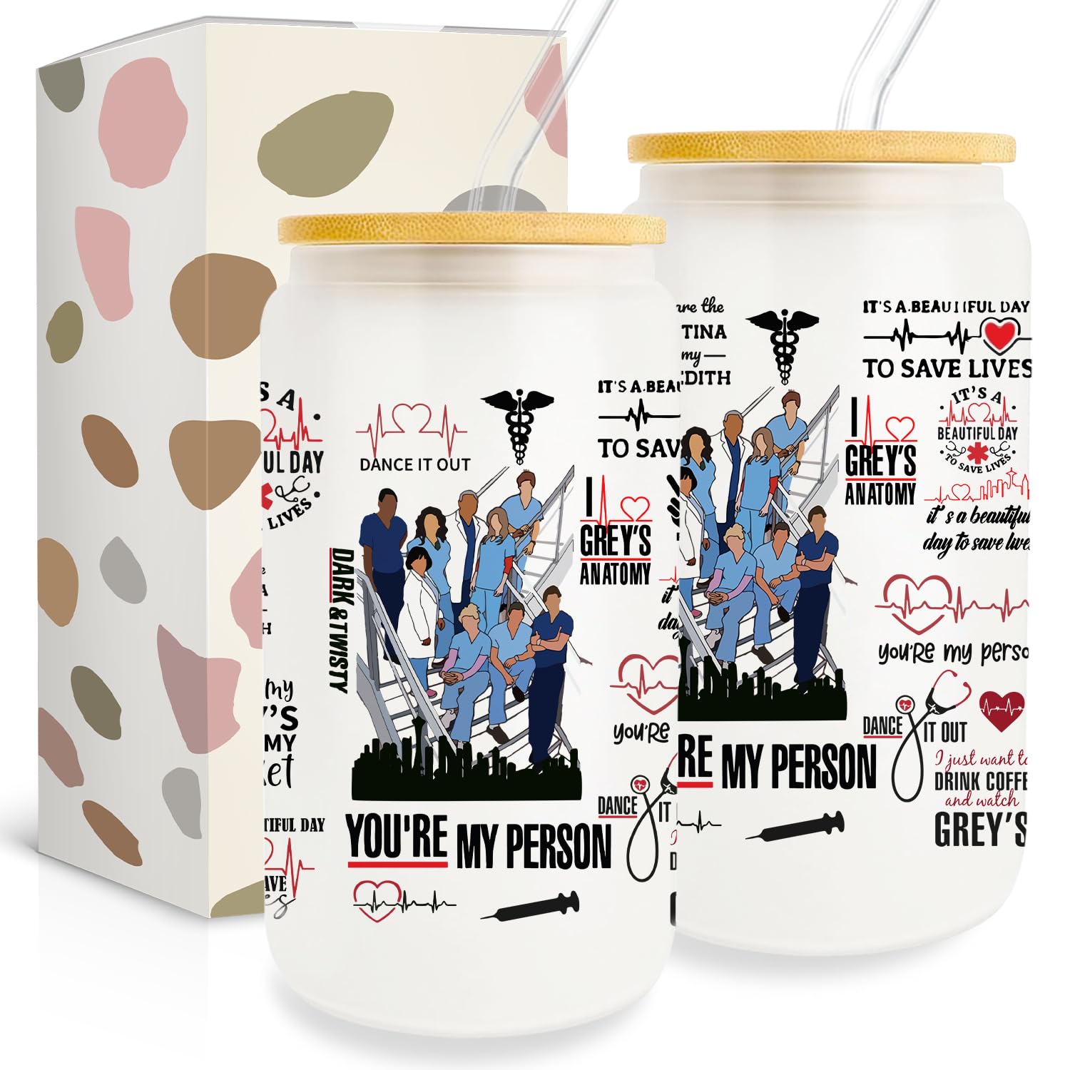 Pfkfo Funny Doctor Anatomy Fans Merchandise Glass Cups, Inspired Grey ...