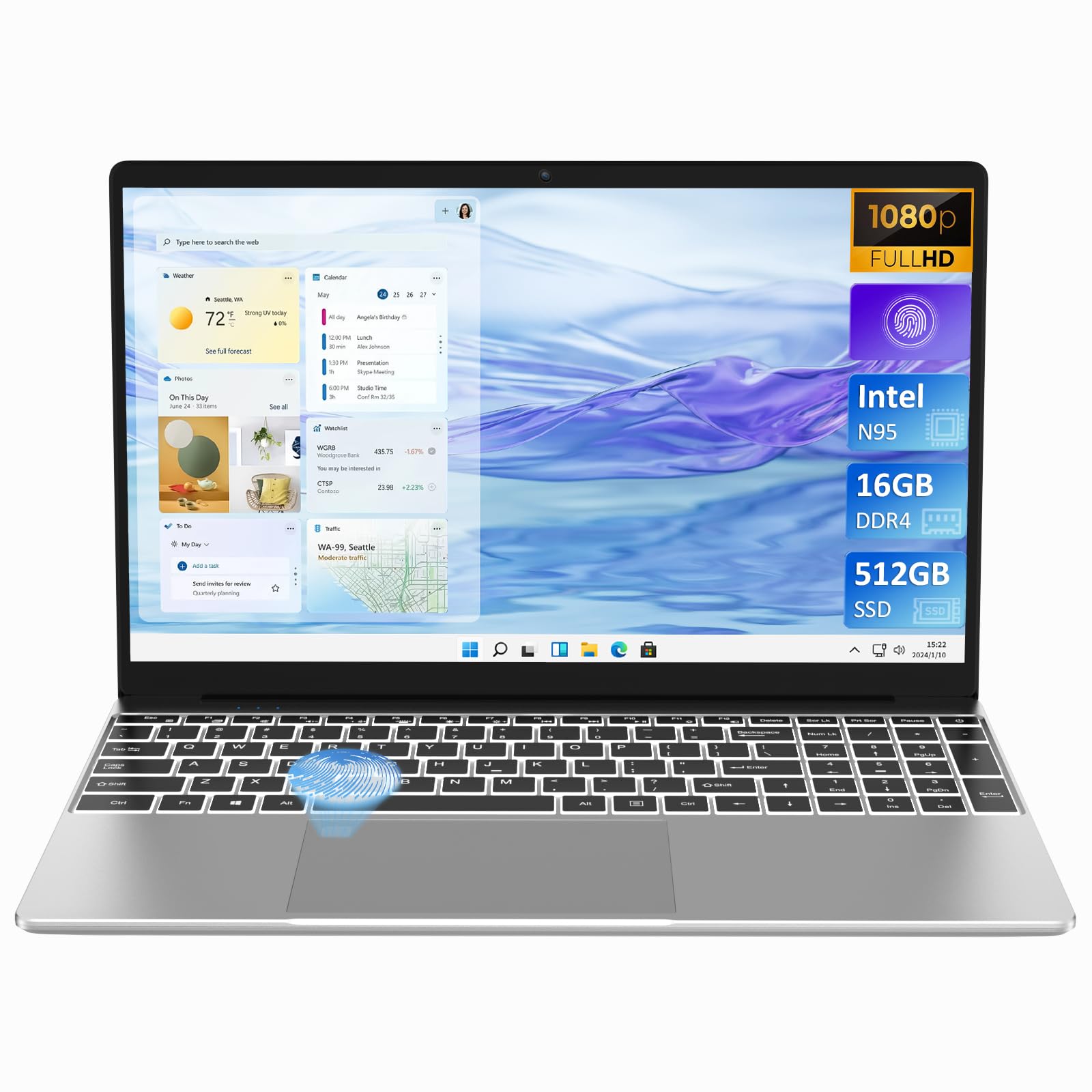 Mua Windows Laptop Computer, 16GB DDR4 RAM, 512GB M2 PCIe NVMe SSD, 1.7 ...