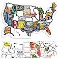 Amazon.com: RV State Sticker Travel Map - 11" x 17" - USA States ...