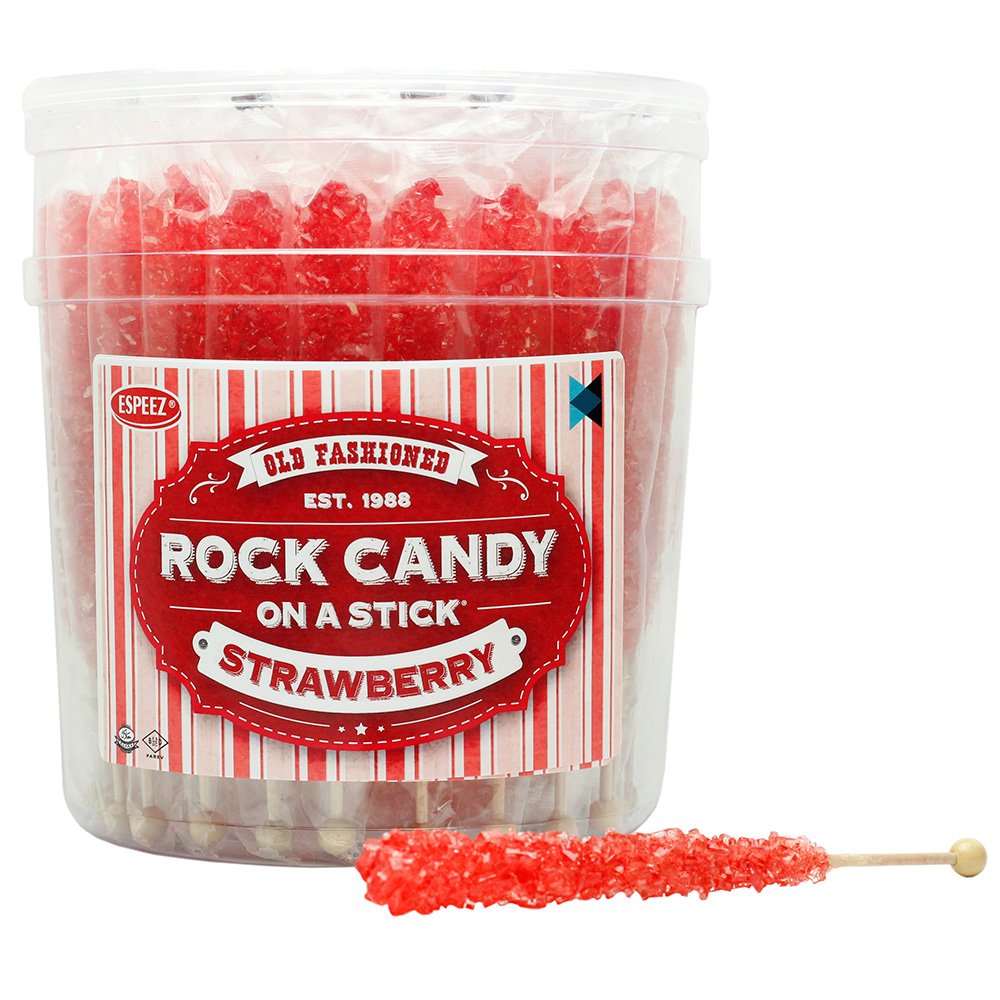 Rock Candy Sticks Red Strawberry 36Ct 792g 798051740364 | eBay