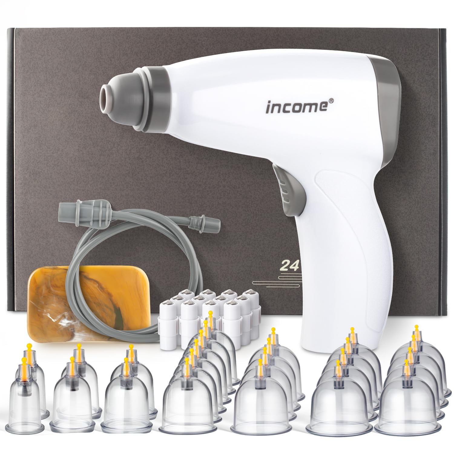 Scienlodic 24pcs Cupping Sets, Portable Electric Cupping Therapy Set ...