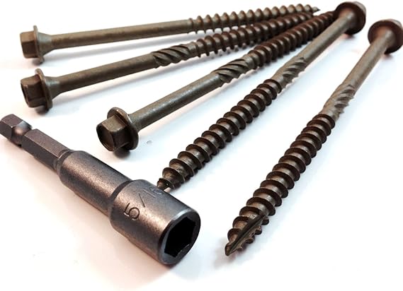 25 x 150mm Heavy Duty Railway Sleeper Fixing Screws - TIMBERFIX ...