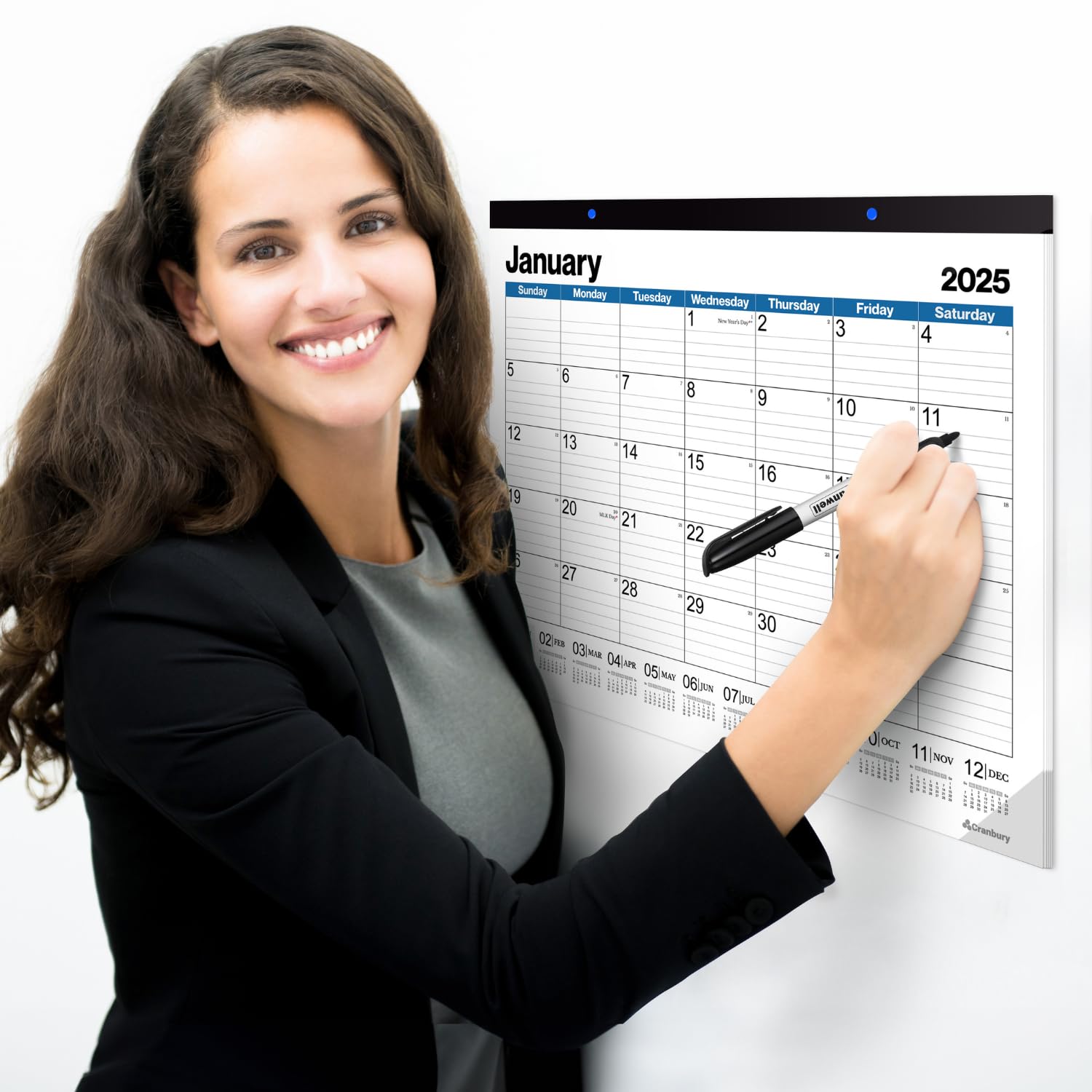 Mua CRANBURY Large Desk Calendar 2025, Use Now to Dec 2025, 22x17 ...