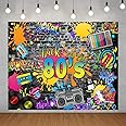Amazon.com : 80s Backdrop for Parties Hip Hop Rock Music Disco Birthday ...