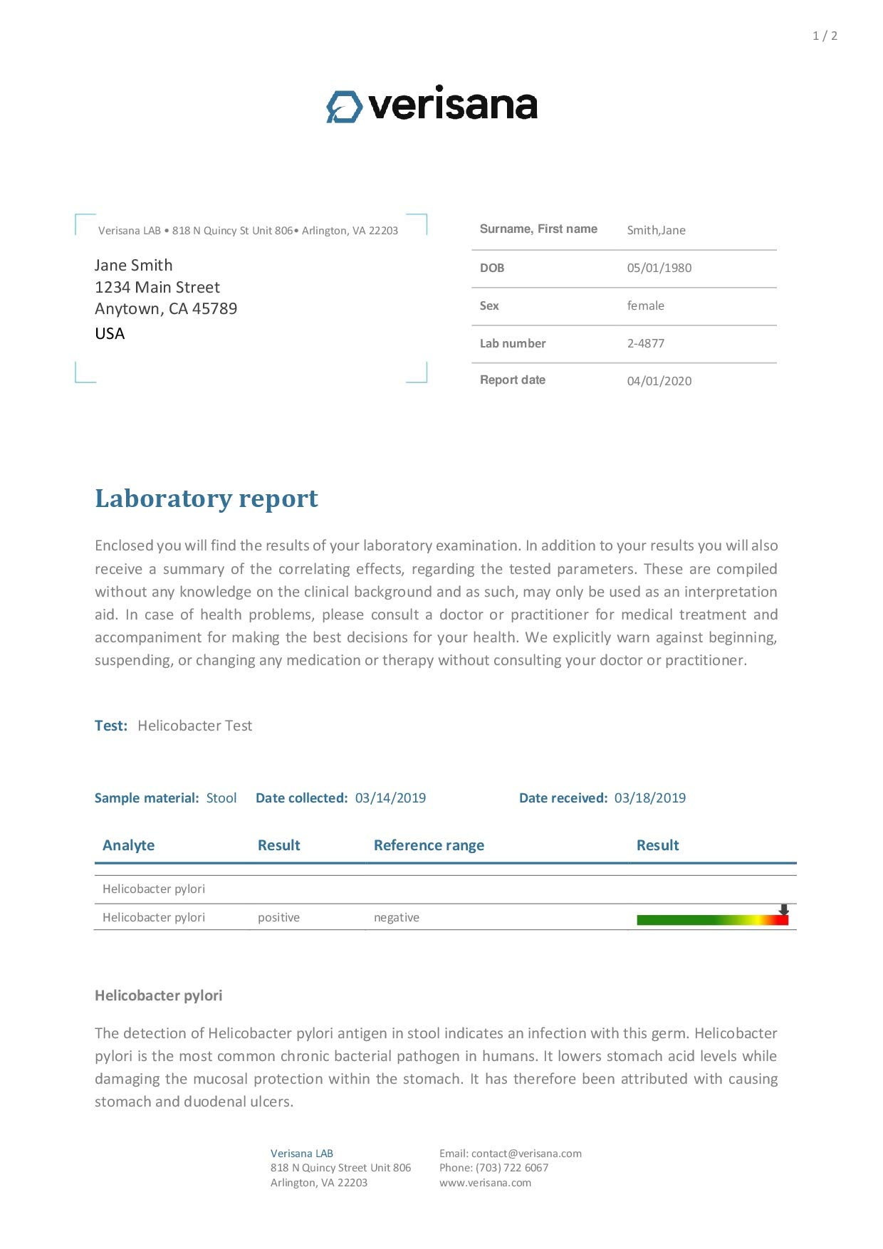 Mua Candida & Helicobacter & Zonulin Test – Lab Testing Kit for ...